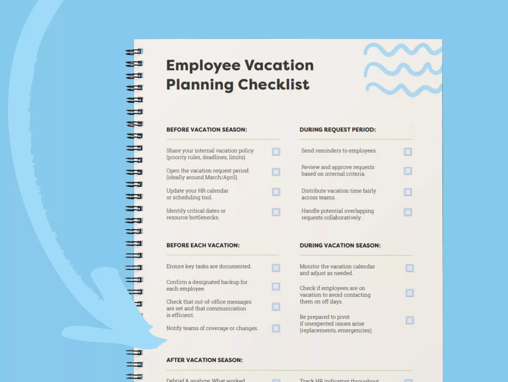 Employee Vacation Checklist | Folks